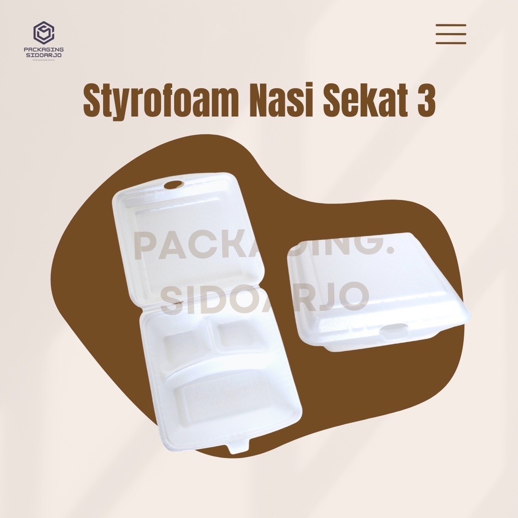 PUTIH Styrofoam partition box/Styrofoam without partitions/Plain ...
