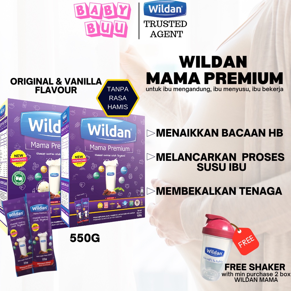 WILDAN SUSU KAMBING WILDAN MAMA PREMIUM(550G) TAK HAMIS ORIGINAL ...