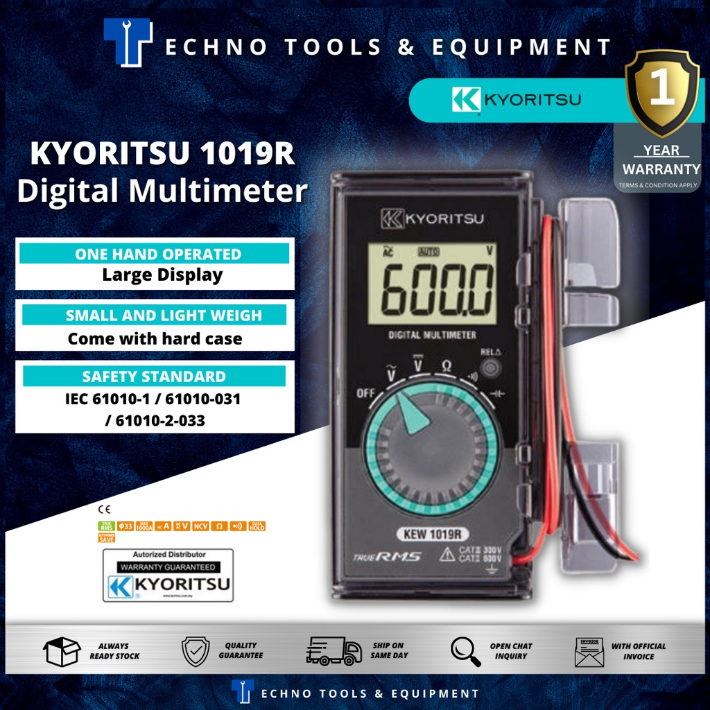 KYORITSU KE 1019R Digital Multimeter - New & Original | Shopee Malaysia
