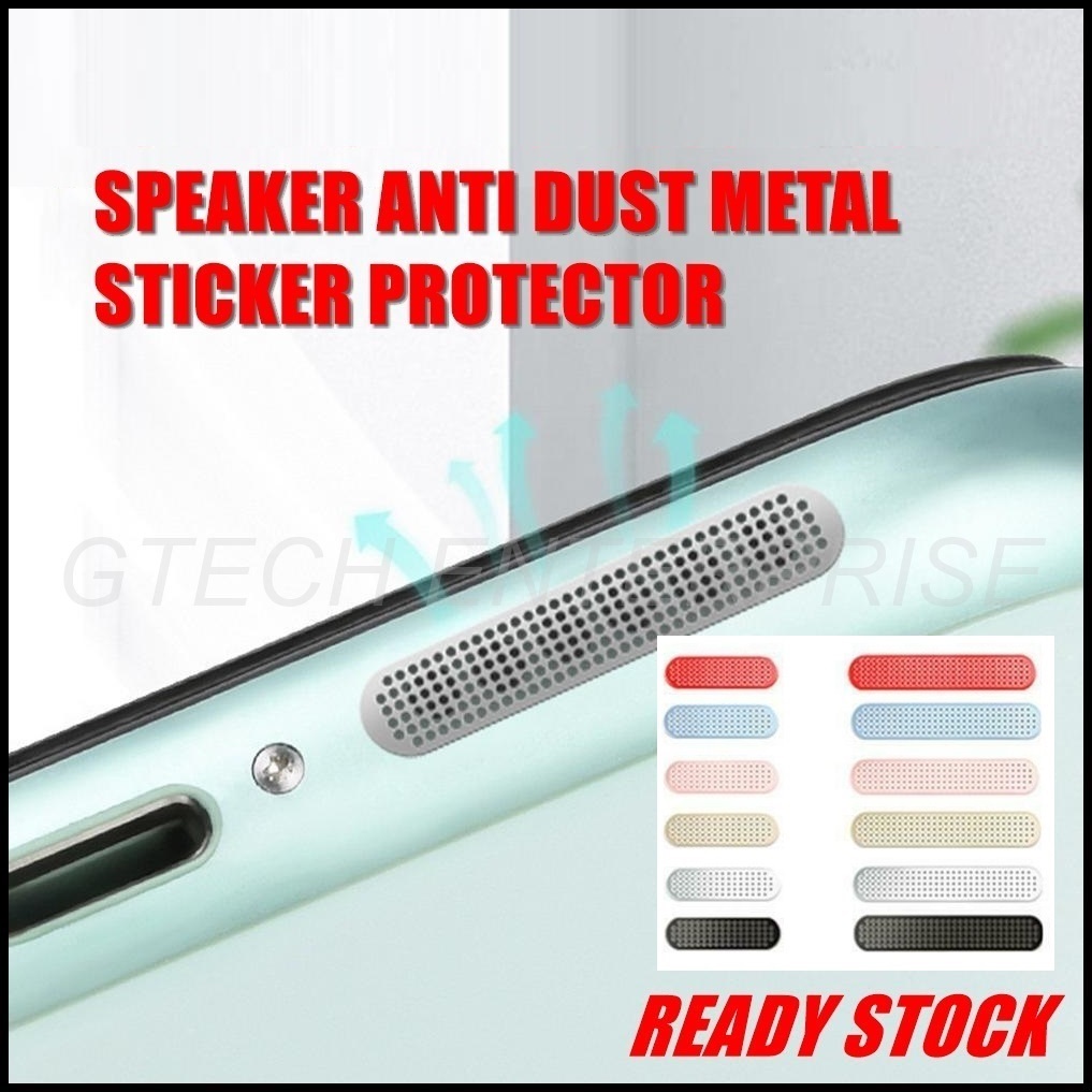 Anti-dust Sticker Film Protector Metal Dust Color Net for iPhone 11 12 ...
