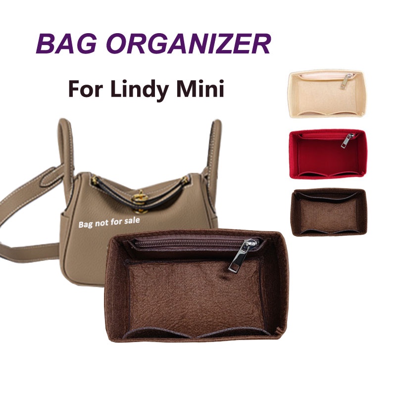 Felt Bag Insert Organizer for lindy mini, Bag Organizer Insert | Shopee ...