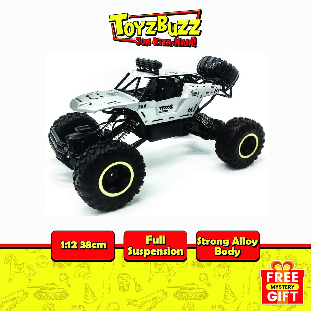 Toyz Buzz 1:12 alloy body full suspension rc monster truck kereta ...