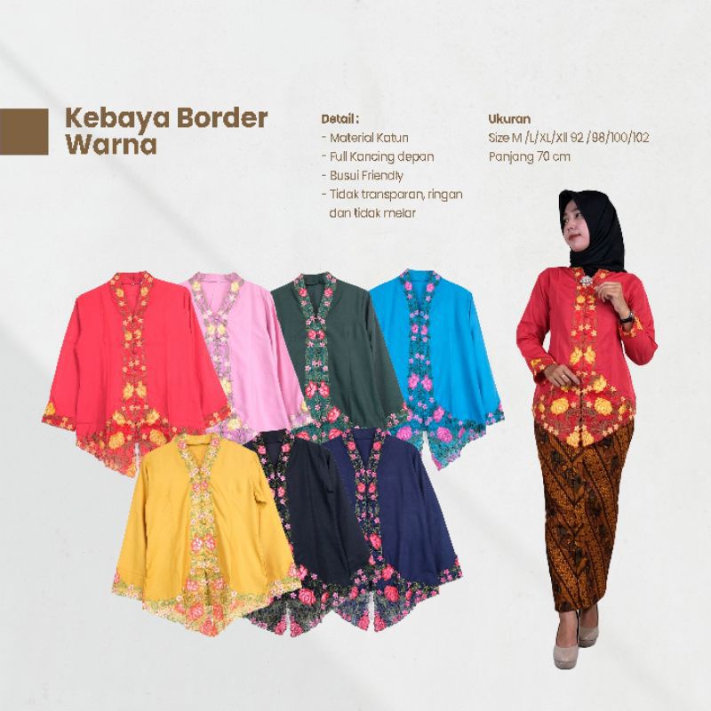READY STOCK 🇲🇾 Kebaya Sulam Bunga TOP ONLY | Shopee Malaysia