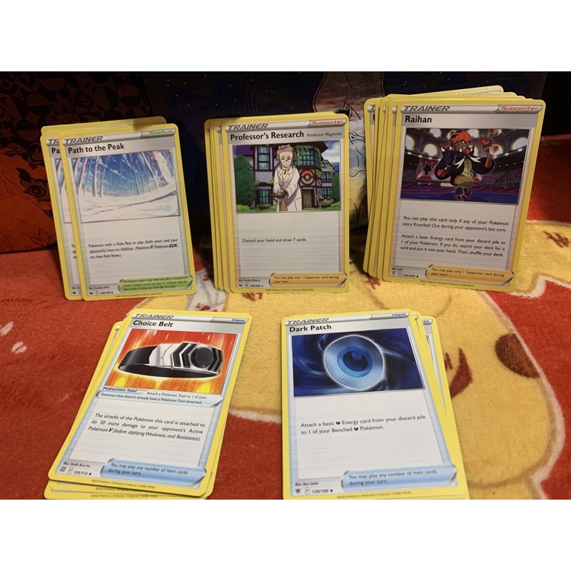 Pokemon Tcg - Playable Trainers raihan dark patch choice belt | Shopee ...