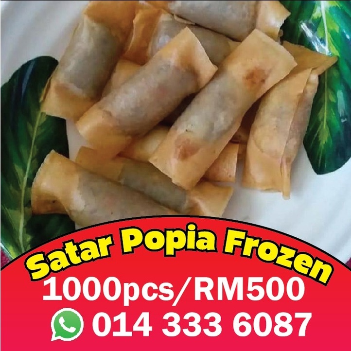 (BORONG) SATAR POPIA IKAN FROZEN 1000 PCS | Shopee Malaysia