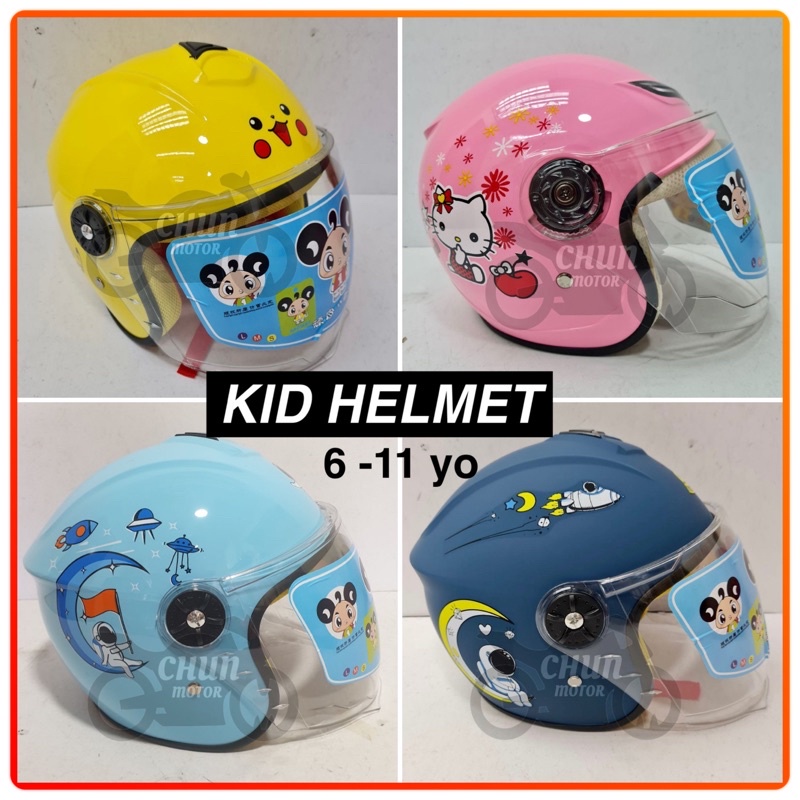 Helmet Motorcycle Budak / Children Helmet / Kids Helmet Hello Kitty ...