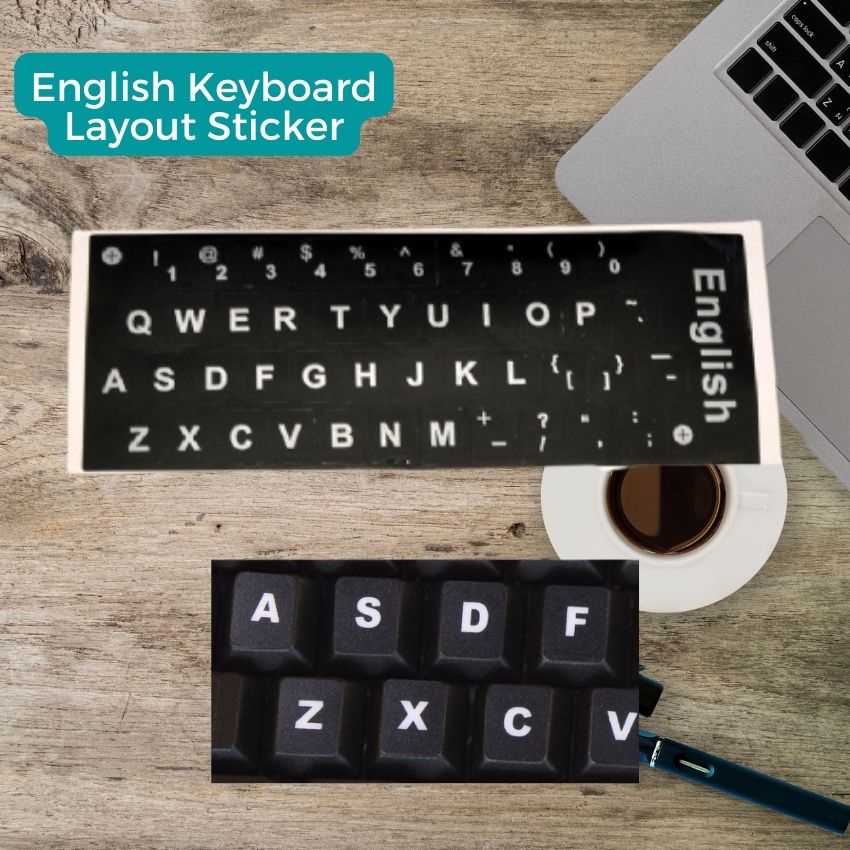 TinyTech English / Arabic Keyboard Layout Sticker KB-STICK/E | KB-STICK ...