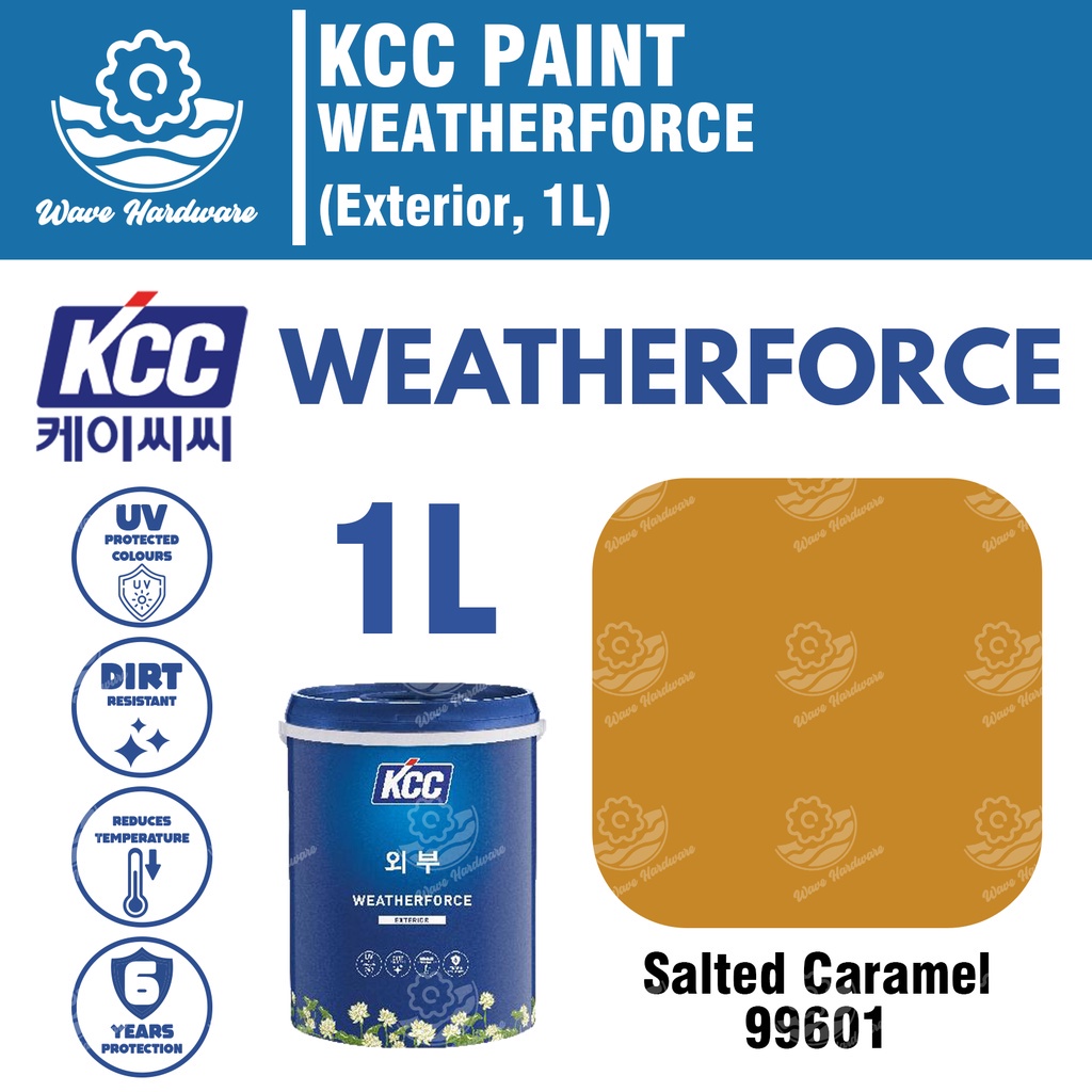 KCC PAINT Weatherforce (99601 [Salted Caramel], Exterior Paint, 1L ...