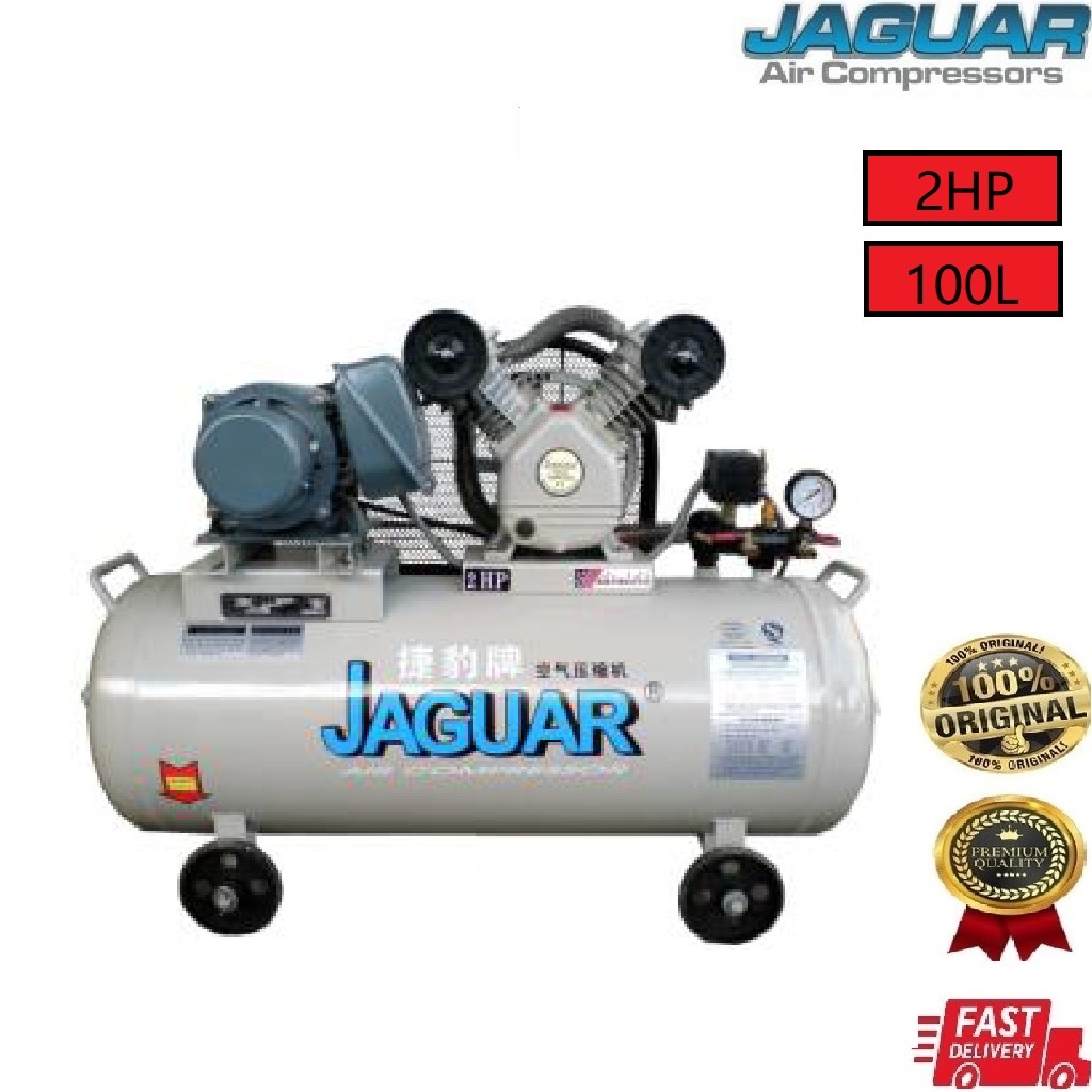 Jaguar RV65 Air Compressor Belt Driven /Compressor Angin /Pam Angin 2HP ...