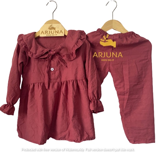 Zavina set/ haruka crinkle Children/one set Of Girls | Shopee Malaysia
