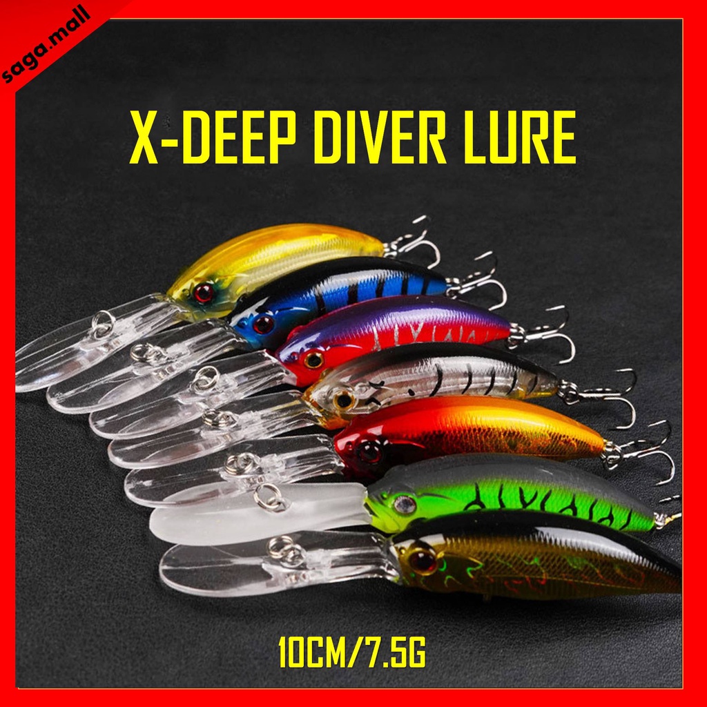 X Deep Diving Minnow Lure Floating Crankbait Fishing Lure Gewang ...