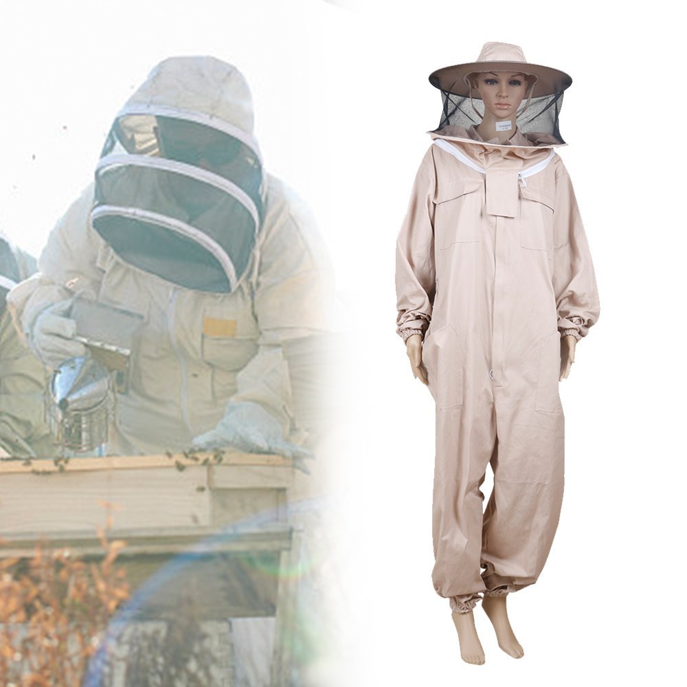 Professional Full Body Beekeeping Bee Keeping Suit With Gloves Anti Bee ...
