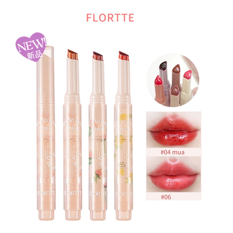 FLORTTE First Kiss Series Love Stick Lipstick Pen Mirror Surface ...