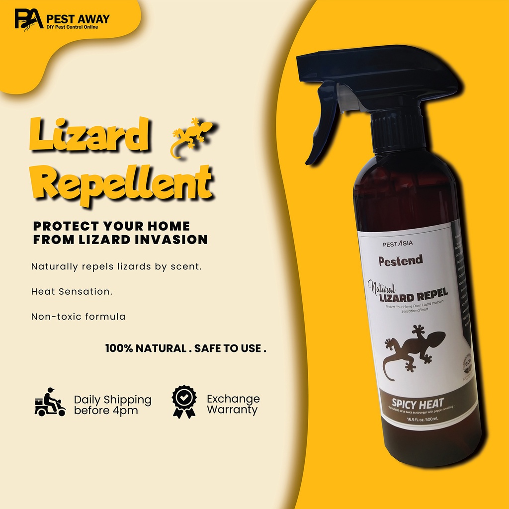 Lizard Repellent Natural Spray With Heat Sensation & Strong Smell 500ml ...