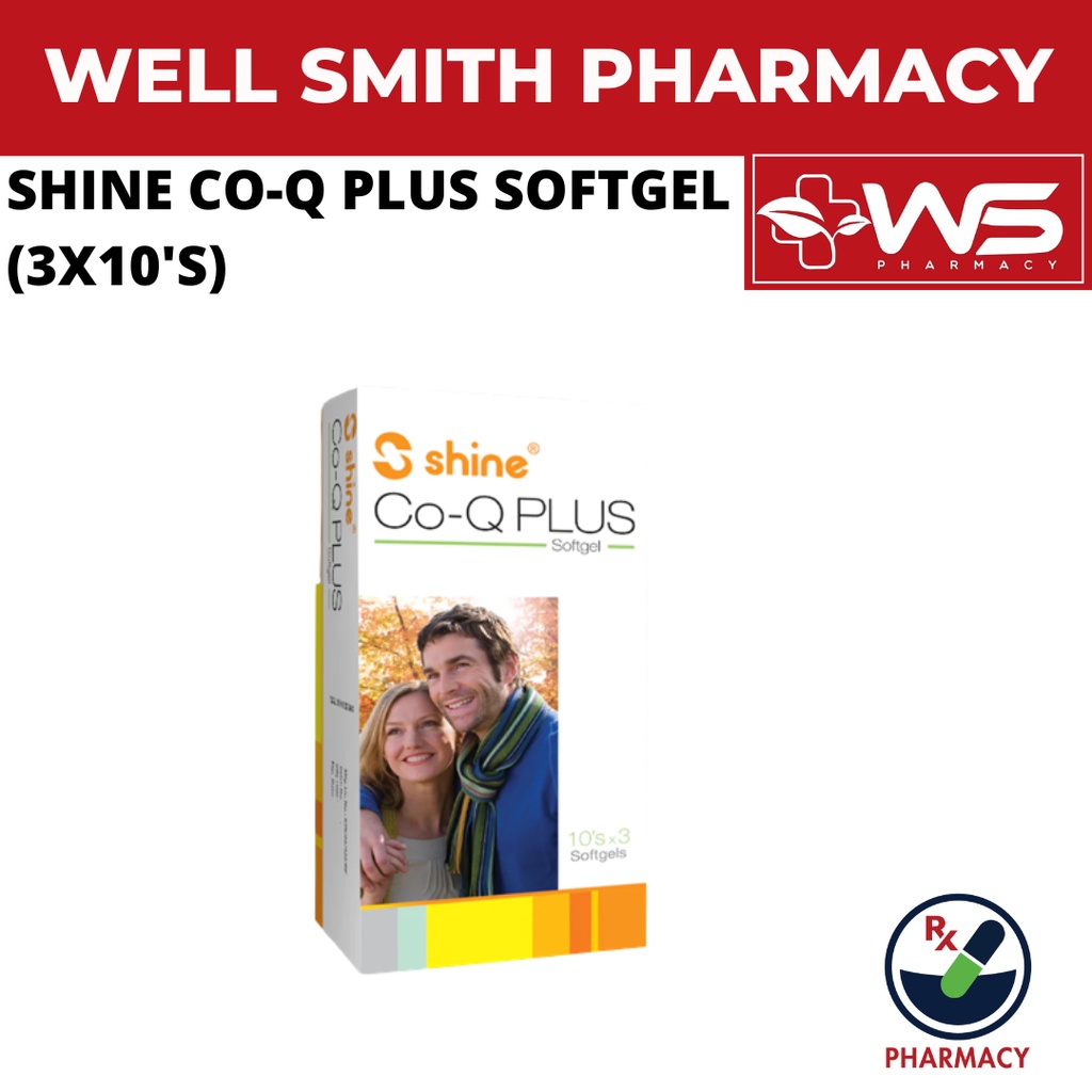 (CLEARANCE SALE) SHINE CO-Q PLUS SOFTGEL (3X10'S) FOR BOOST ENERGY ...