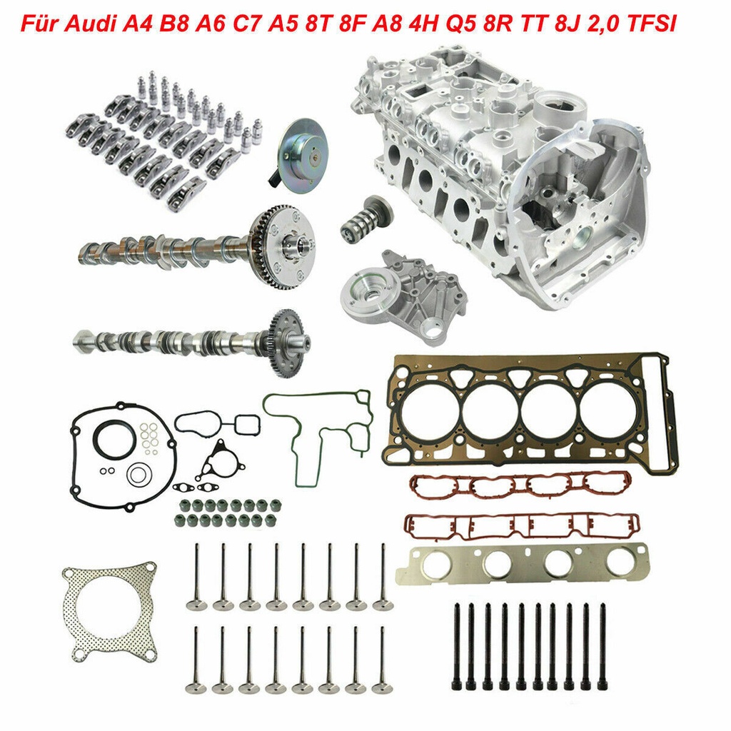 AP01 Cylinder Head Camshaft Valves Kit For Audi A4 B8 8K A6 C7 A8 4H Q5 8R 2,0 TFSI 06H103064AC ...