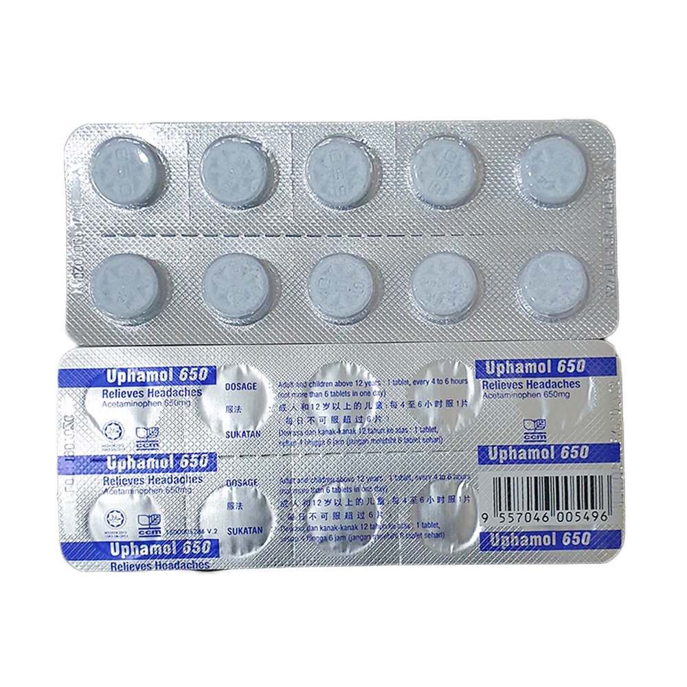 Uphamol 650 tab 10's | Shopee Malaysia