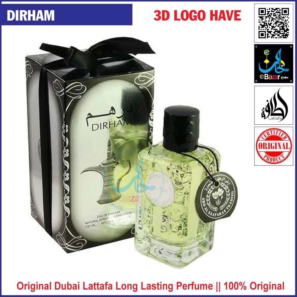 DIRHAM EAU DE PARFUM 100ML PERFUME 100% original Dubai Arabic Lattafa ...