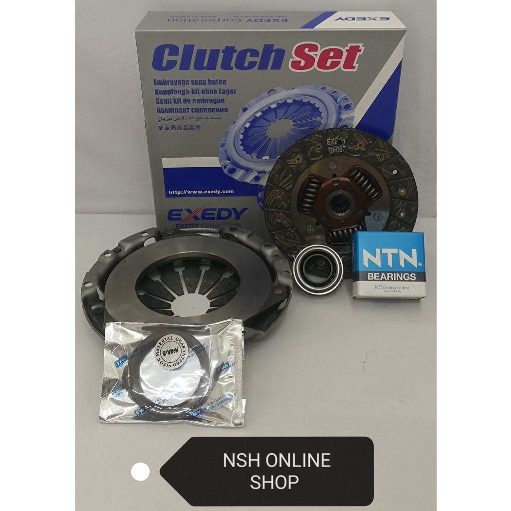 Exedy Daikin (Japan) Clutch Kit Set+Clutch Bearing+Flywheel Oil Seal ...
