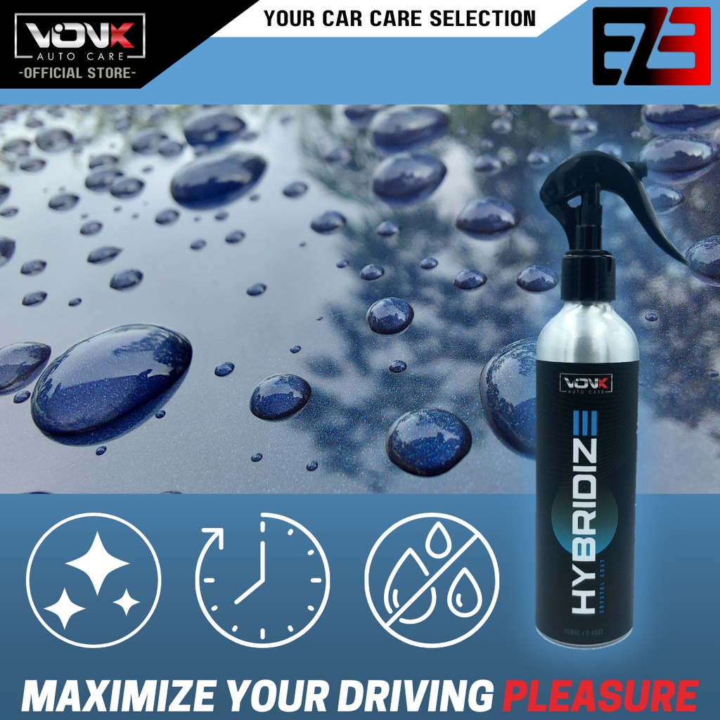 VONX EZ-3series Hybridize Crystal Coat 250ml | Hydrophobic | Crystal ...