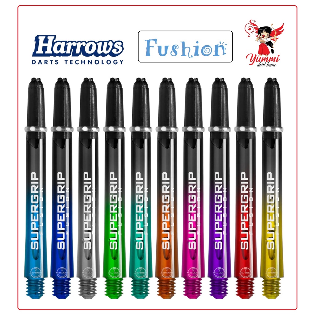 Harrows Dart Shaft - Supergrip Fushion (Short & Midi & Short) | Shopee ...