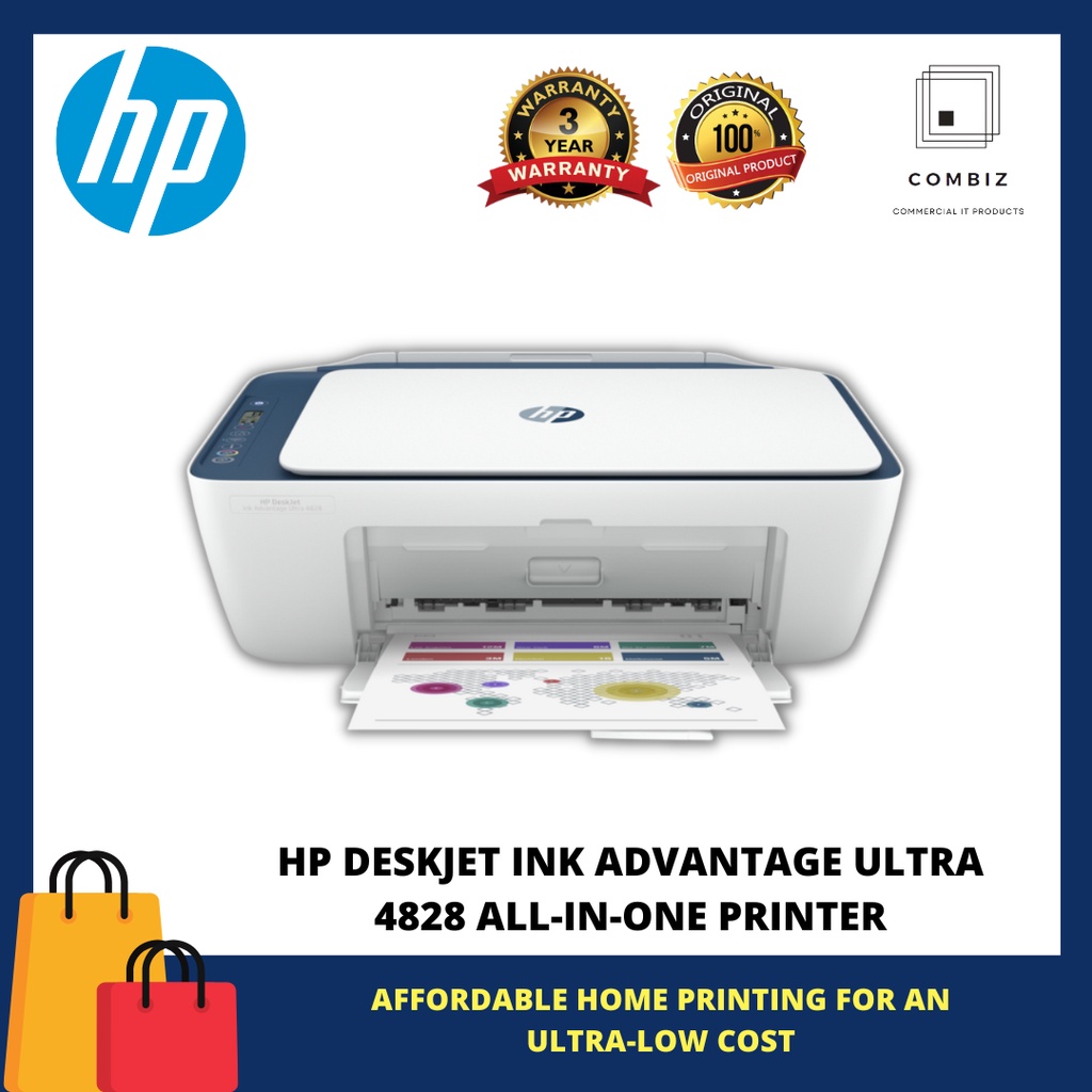 HP DESKJET INK ADVANTAGE ULTRA 4828 ALL-IN-ONE PRINTER ( PRINT SCAN ...