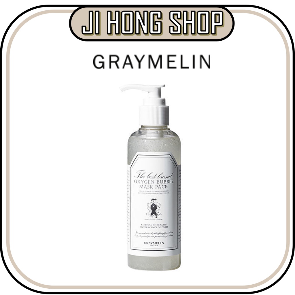 [ Graymelin ] O2 Oxygen Bubble Mask Pack 200ml ( pack & cleansing ) (no ...