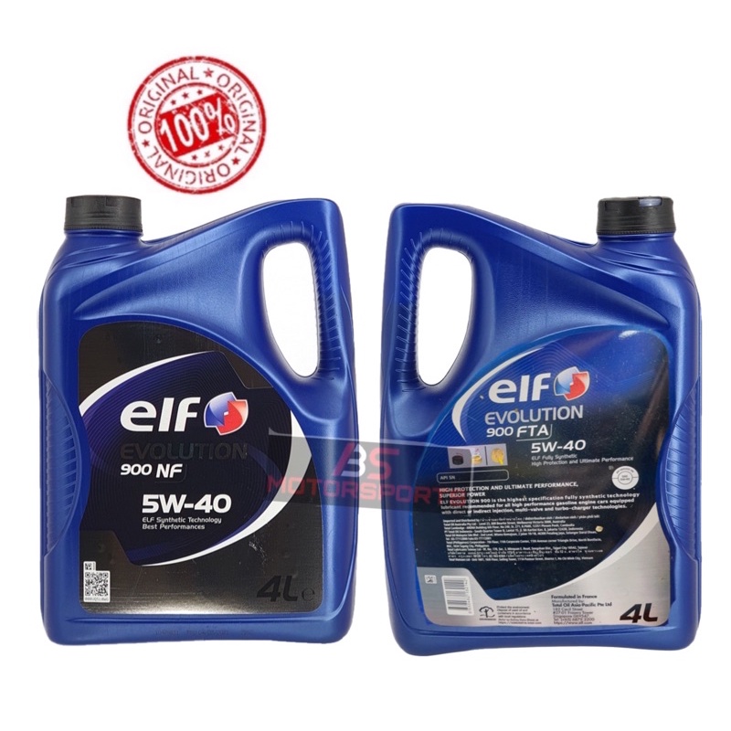 ELF EVOLUTION 900 FTA 5W40 FULLY SYNTHETIC ENGINE OIL 4L | Shopee Malaysia