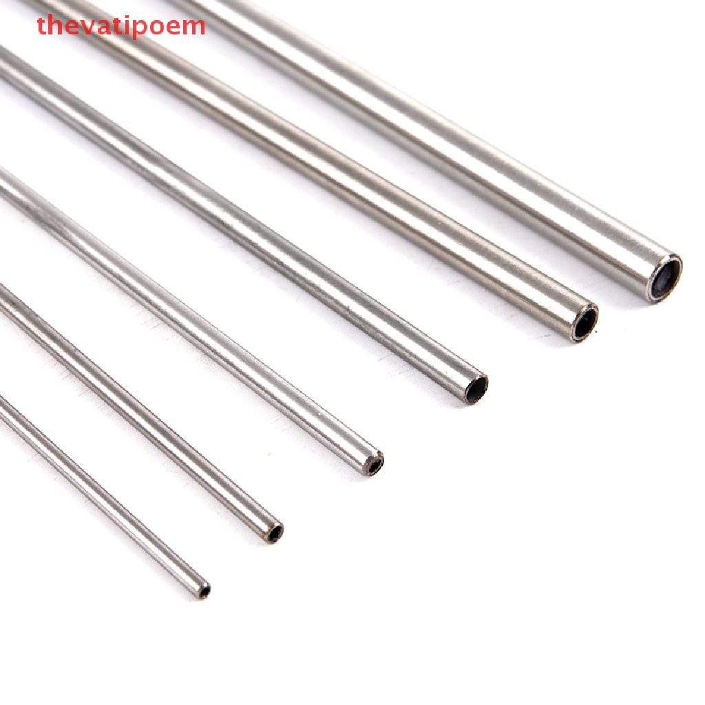 [thevatipoem] Silver Round 304 Stainless Steel Capillary Tube Pipe ...