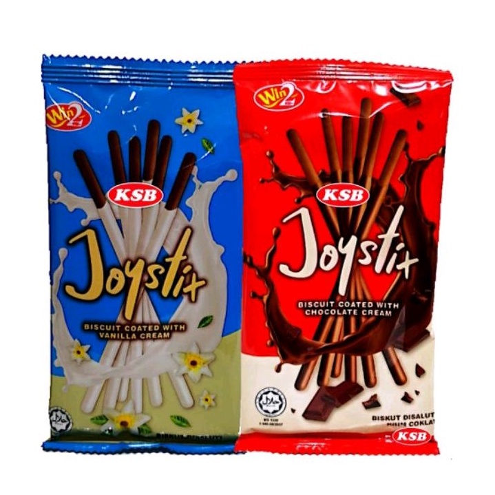 【30g】Win2 Joystix Coated With Chocolate/Vanilla Cream | Shopee Malaysia