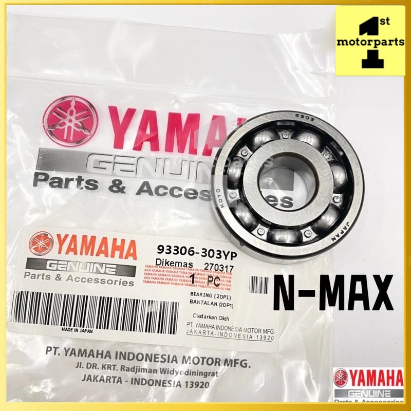 [100% ORI YAMAHA] N-MAX NMAX N MAX 150 BEARING (6303) REAR AXLE DRIVE WHEEL SHAFT RIM TYRE GEAR ...