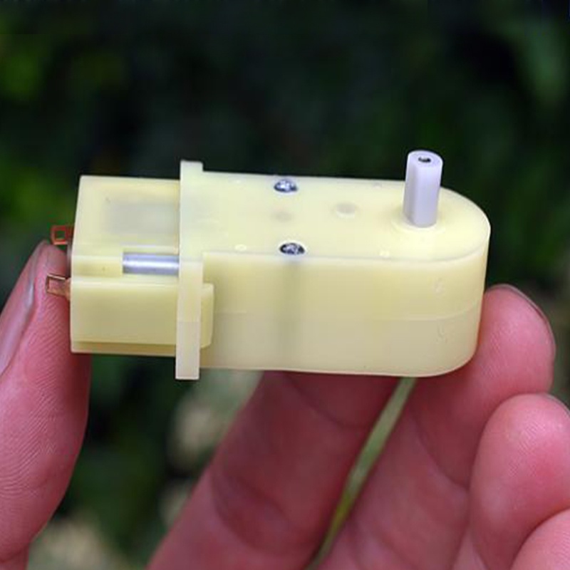 Micro Worm Gear Motor DC 5V 6V Slow Speed 60-70RPM Plastic Gearbox Mute ...
