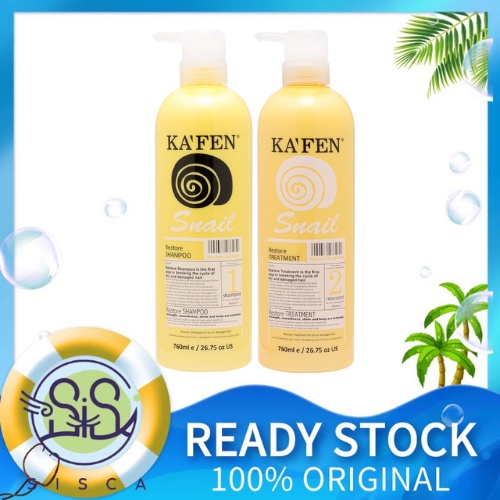760ml Kafen Snail Restore Hair Shampoo/ Treatment Damaged Split Ends ...