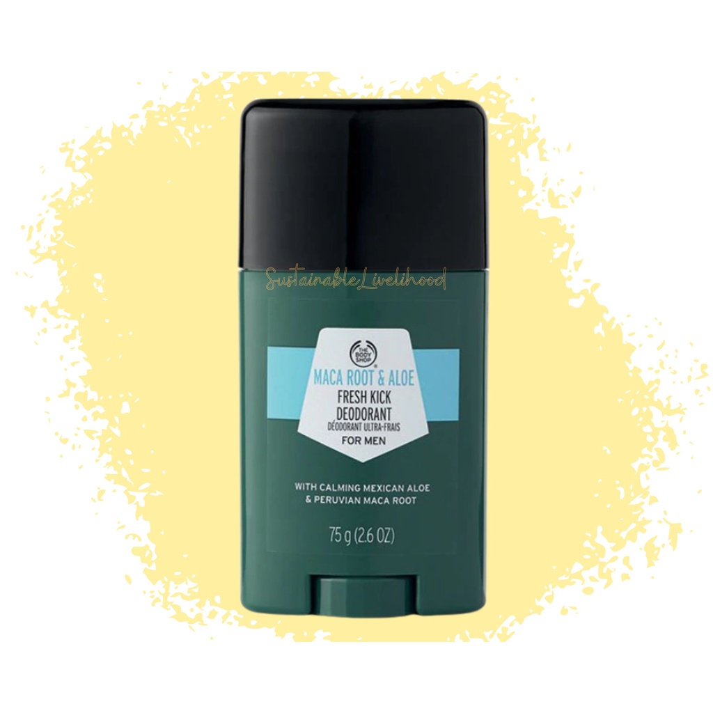 [ORIGINAL] Tbs The Body Shop Maca Root & Aloe Fresh Kick Deodorant 75ml ...