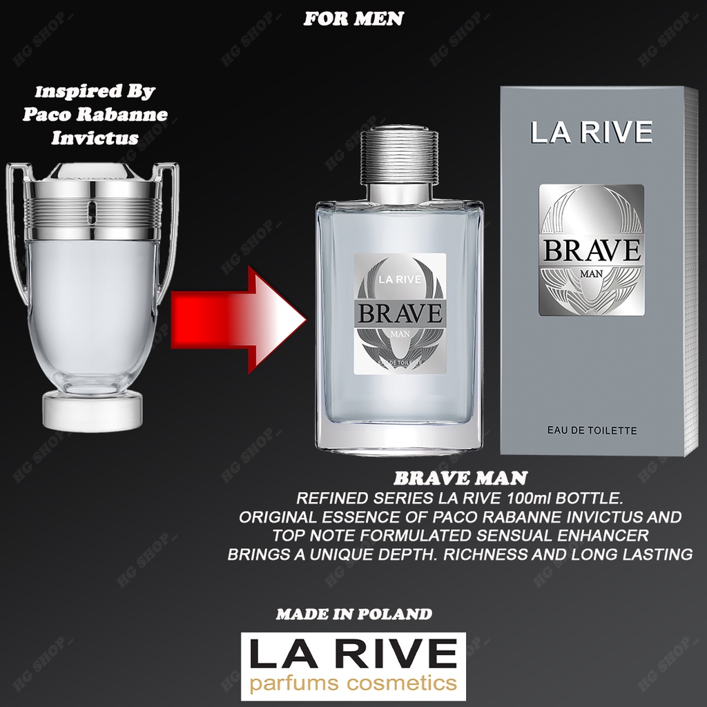 PERFUME LA RIVE BRAVE MAN EDT 100ml (ORIGINAL) | Shopee Malaysia