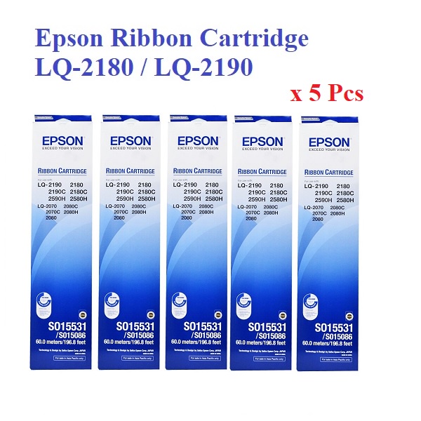 Epson LQ-2180 / 2190 Printer Ribbon Cartridge (5 Pcs) | Shopee Malaysia