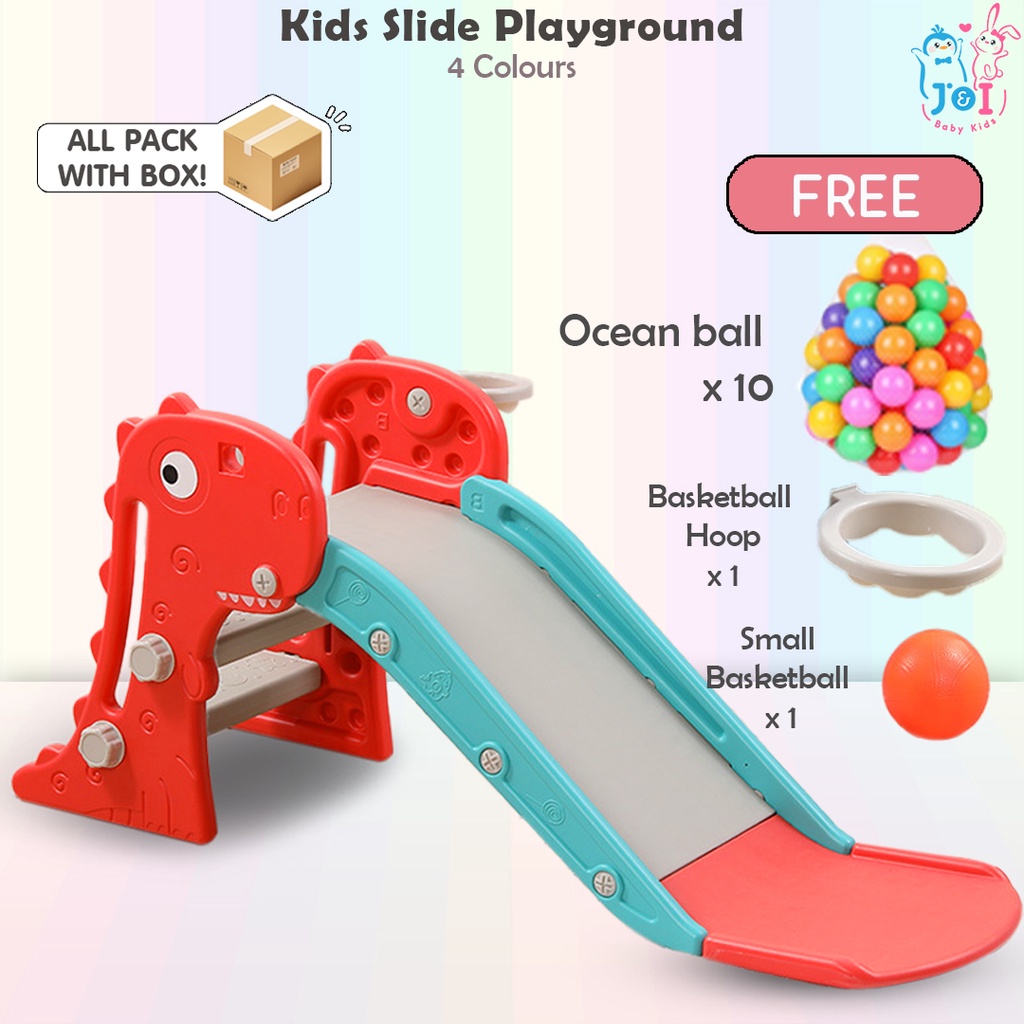 Slide Playground Children Slide Home Playground Cute Dino Design 105CM ...