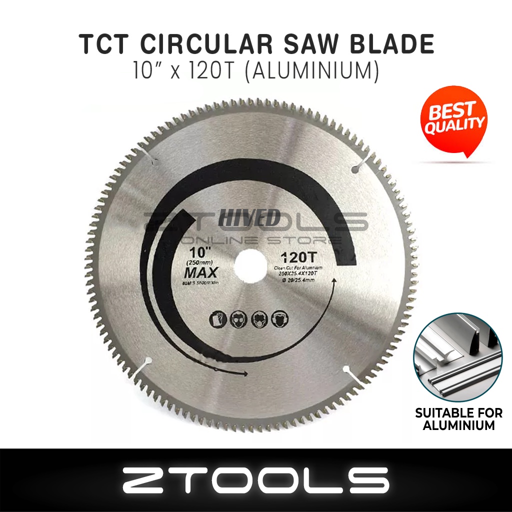 10" /255MM TCT Circular Saw Blade | 60T & 120T | Wood & Aluminium ...