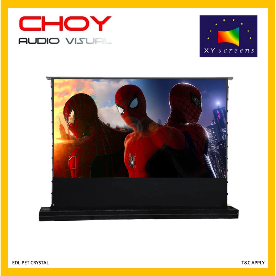 XY Screens EDL-PET Crystal UST ALR Motorized Floor Rising Screen 100 ...
