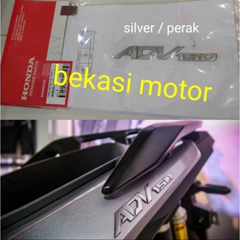 Logo emblem ADV 150 original K0W SILVER 1pcs | Shopee Malaysia