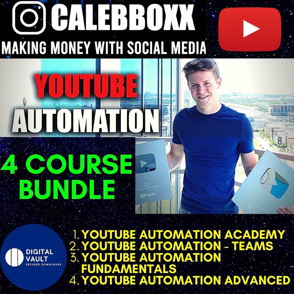 Caleb Boxx - 4 Course Bundle - Youtube Automation Academy (Fundamentals ...