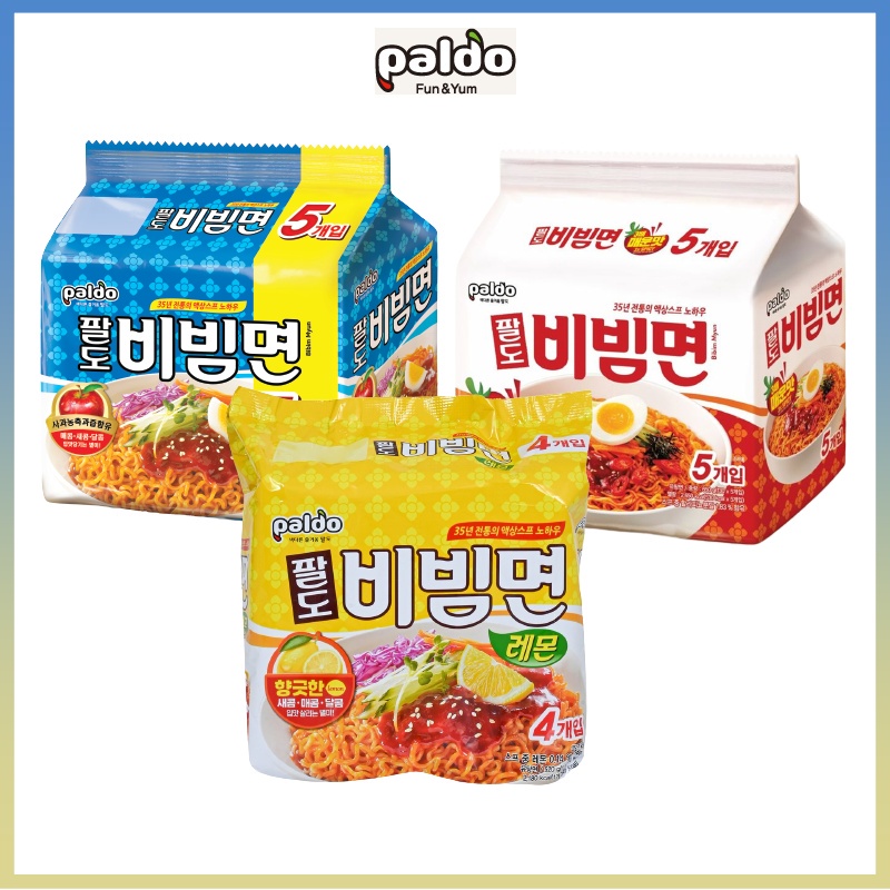 [paldo] Bibimmen Series, 130g x 5ea/ Cold Noodle / Instant Ramen, sweet ...