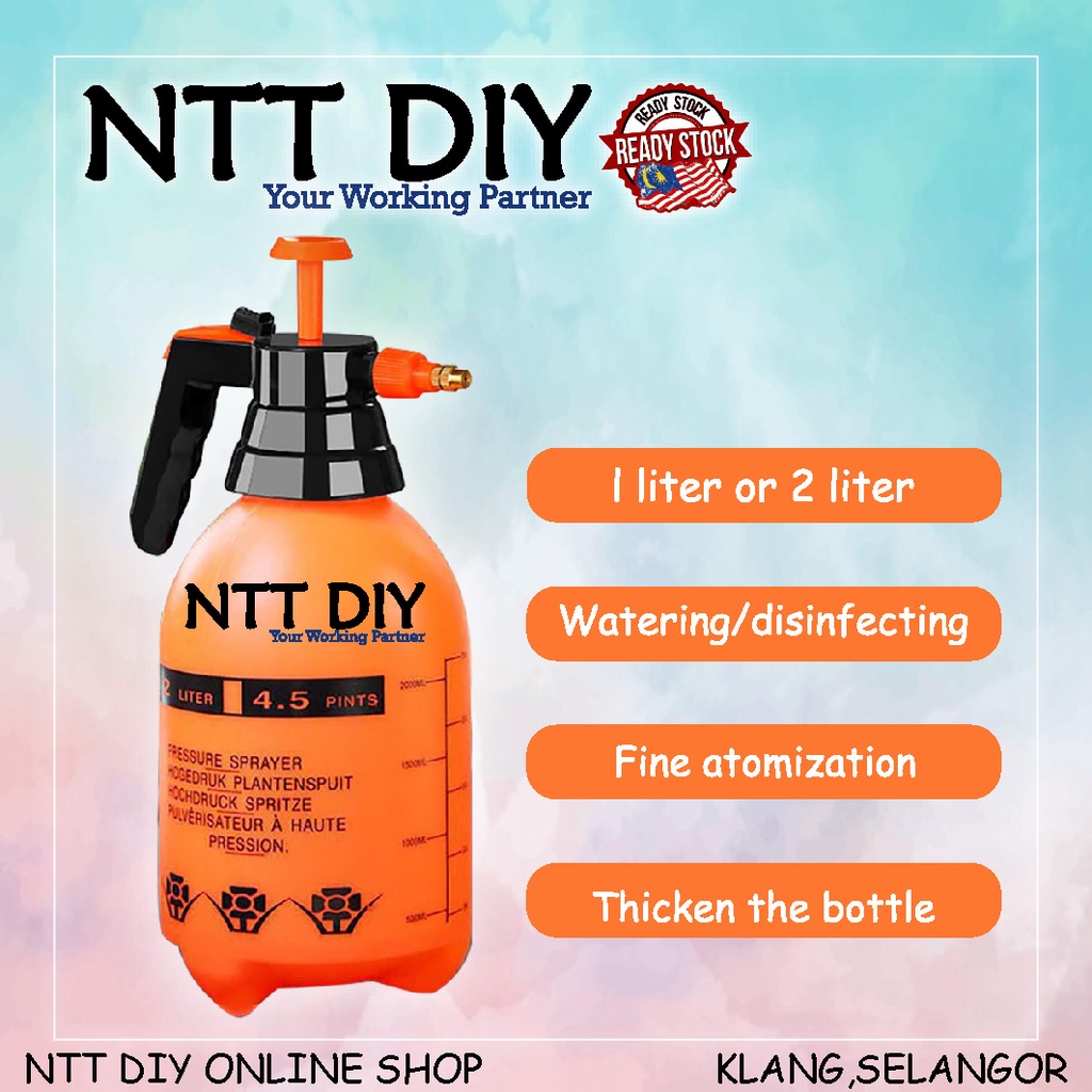 NTT DIY Penyembur Botol Pam Tangan Tekanan Pelbagai Guna / Multi ...
