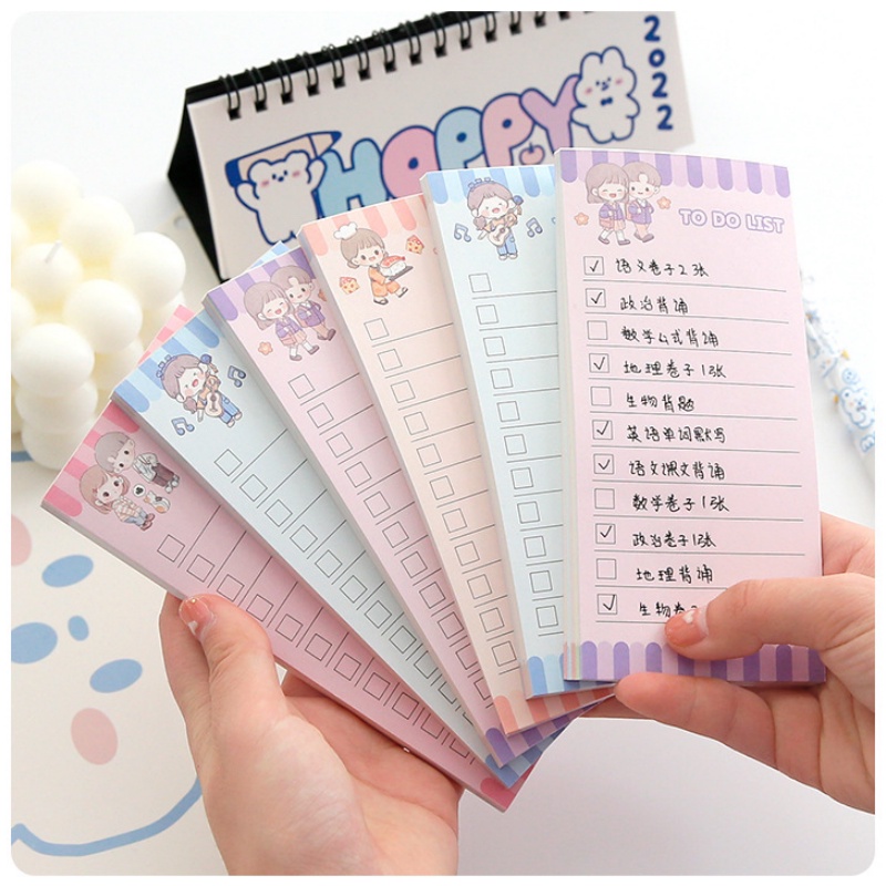 Telado cute girl grid draft note pad word book memo | Shopee Malaysia