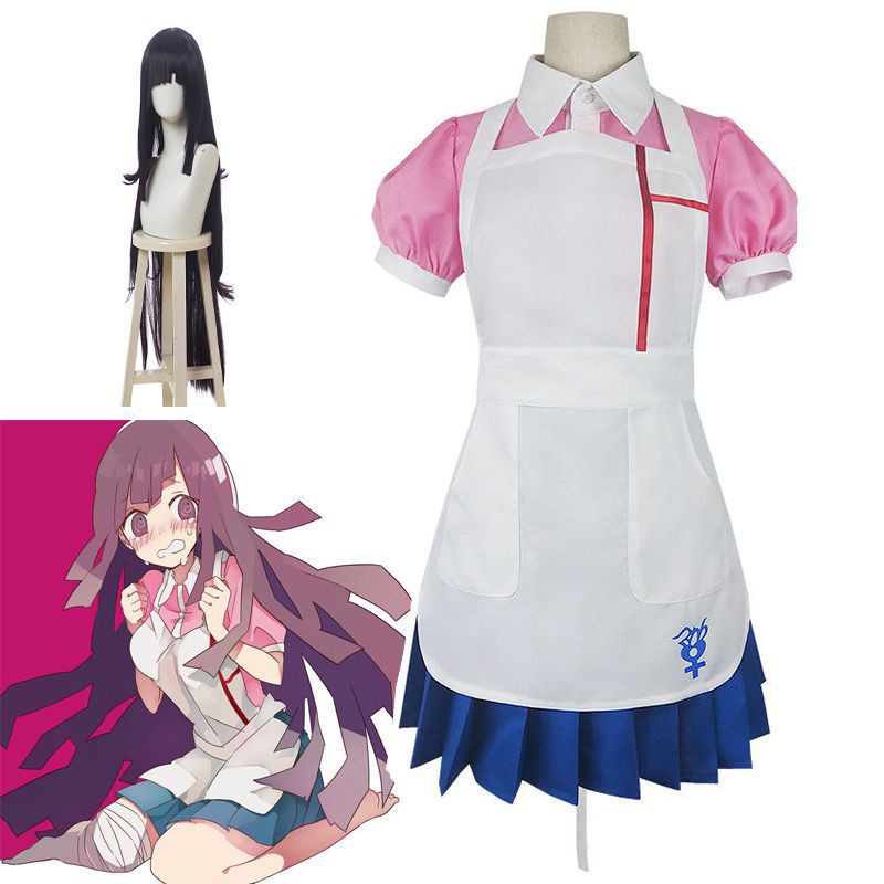 Dangan Ronpa 2 Danganronpa Mikan Tsumiki Dress Cosplay Costume Uniform ...