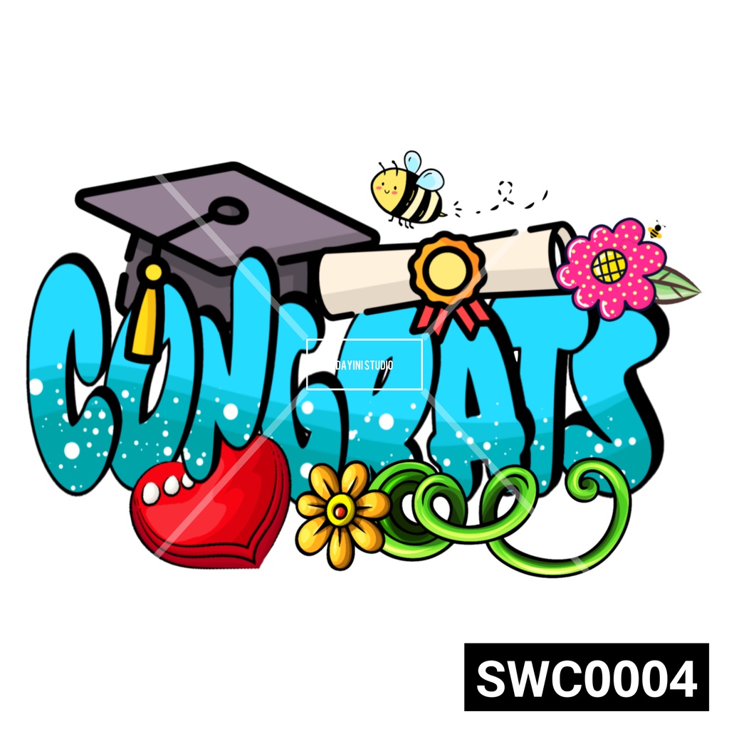 Sticker Wording Convocation Day | Graduation Grad Congratulation ...