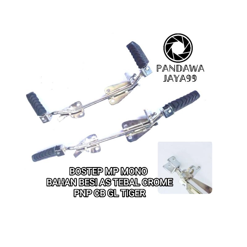 Iron barstep postep footstep bostep Front Footrest honda mp mono versa pnp cb gl tiger Rubber ...