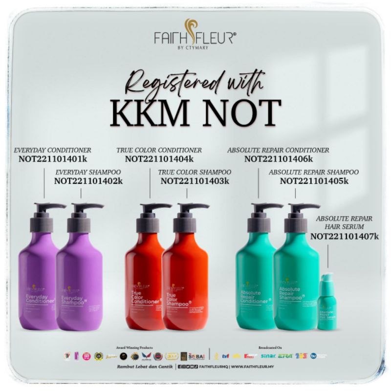 (FREE FACE MASK NOV SALE) EVERYDAY SHAMPOO ABSOLUTE REPAIR AND TRUE ...