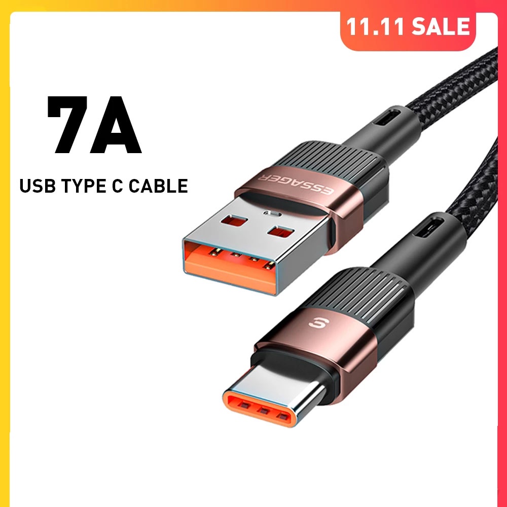 7A 1m USB Type C Cable IOS Micro USB For Realme Huawei P30 Pro 66W Fast ...