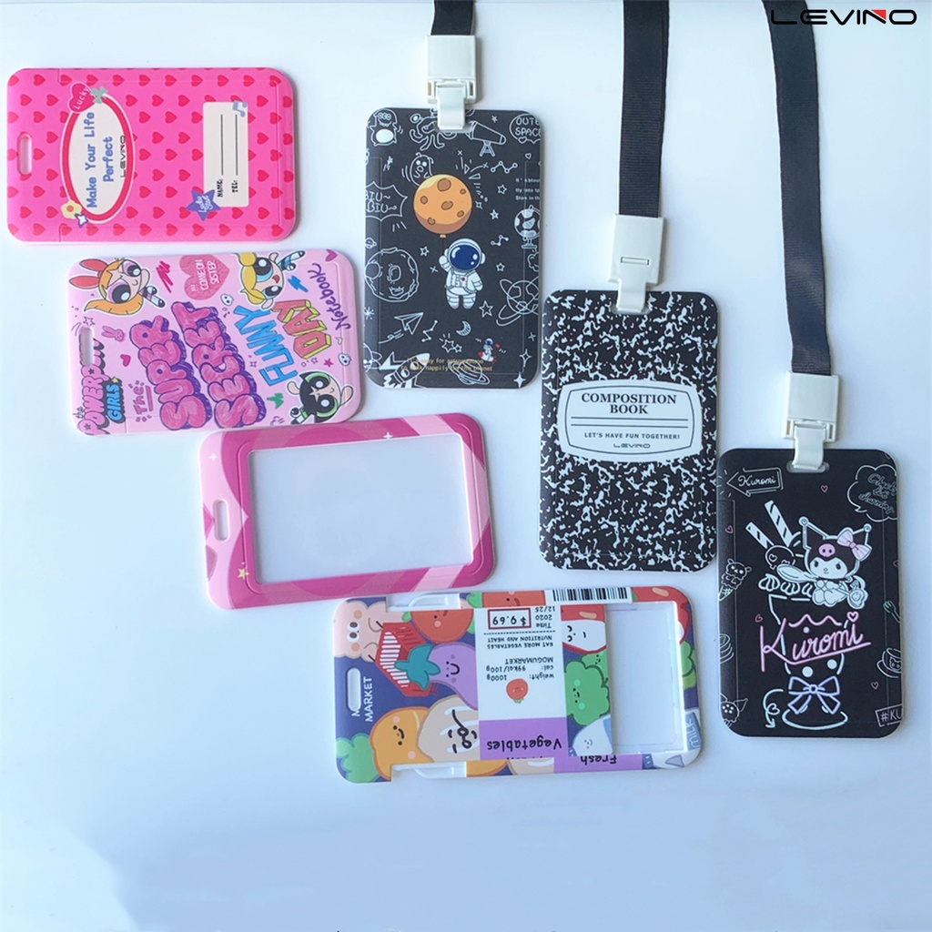 Cute student meal card holder ID card campus ID card holder lanyard ...